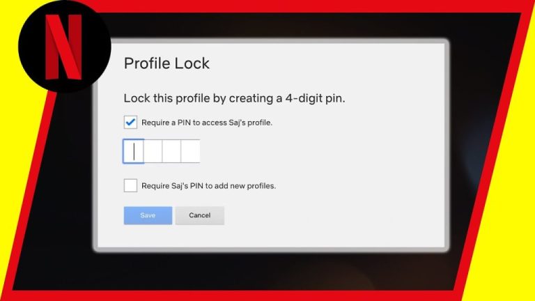 How to lock your Netflix Profile with a Pin?
